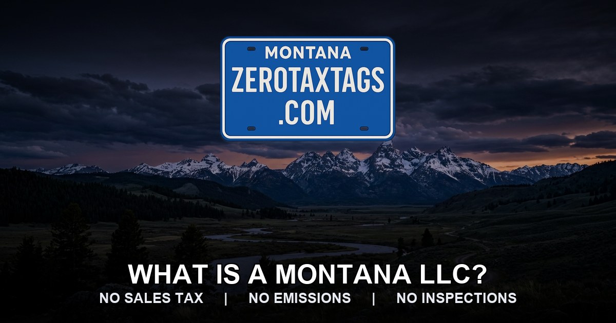 Montana LLC Formation Service | ZeroTaxTags
